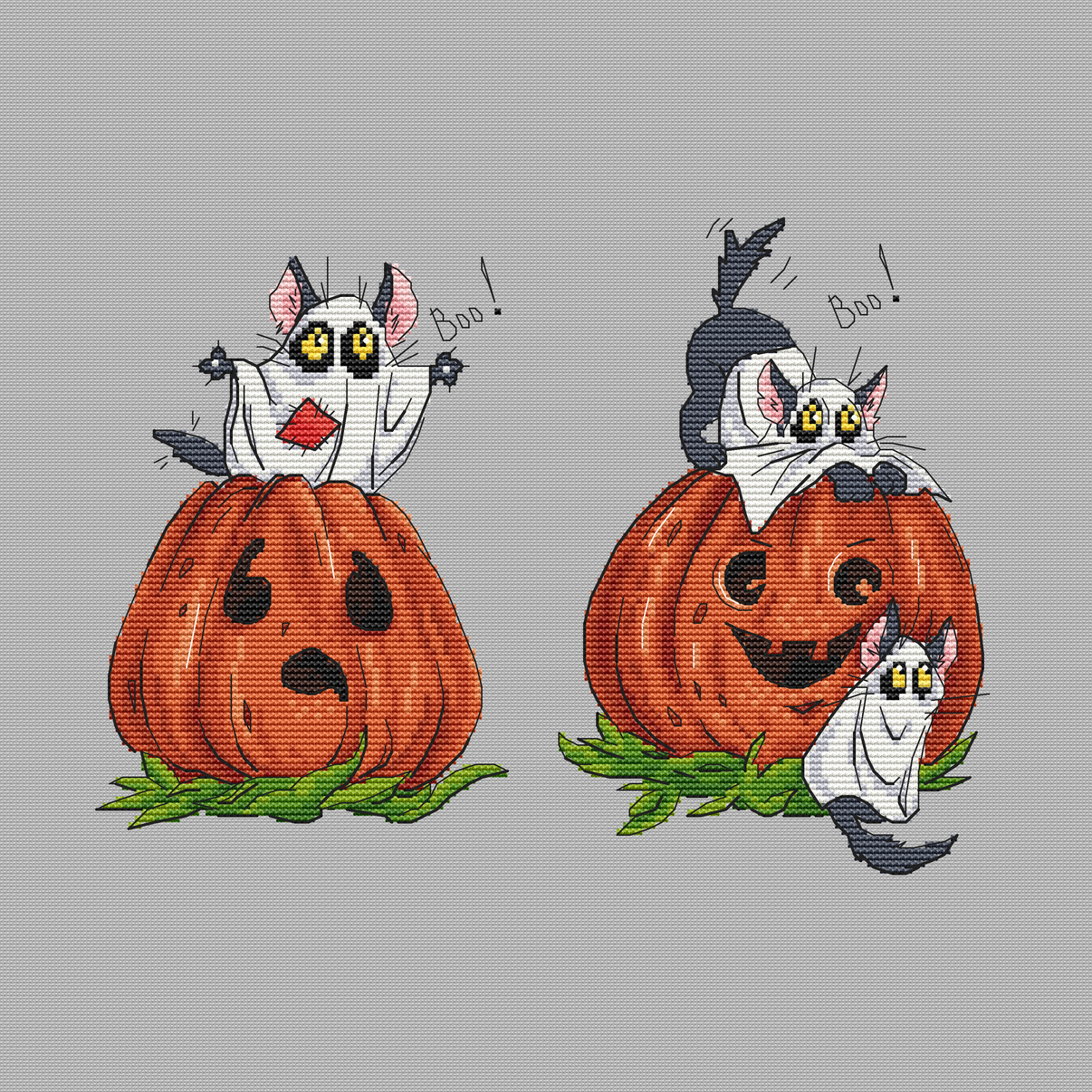 BOO set - PDF Cross Stitch Pattern – Wizardi