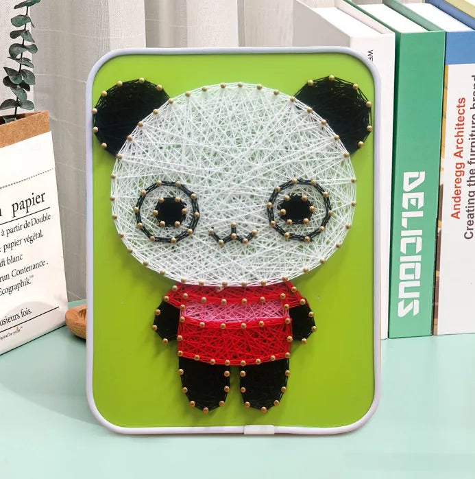 Panda String Art Kit with Stand. Simple Decorative DIY String Art Craf ...