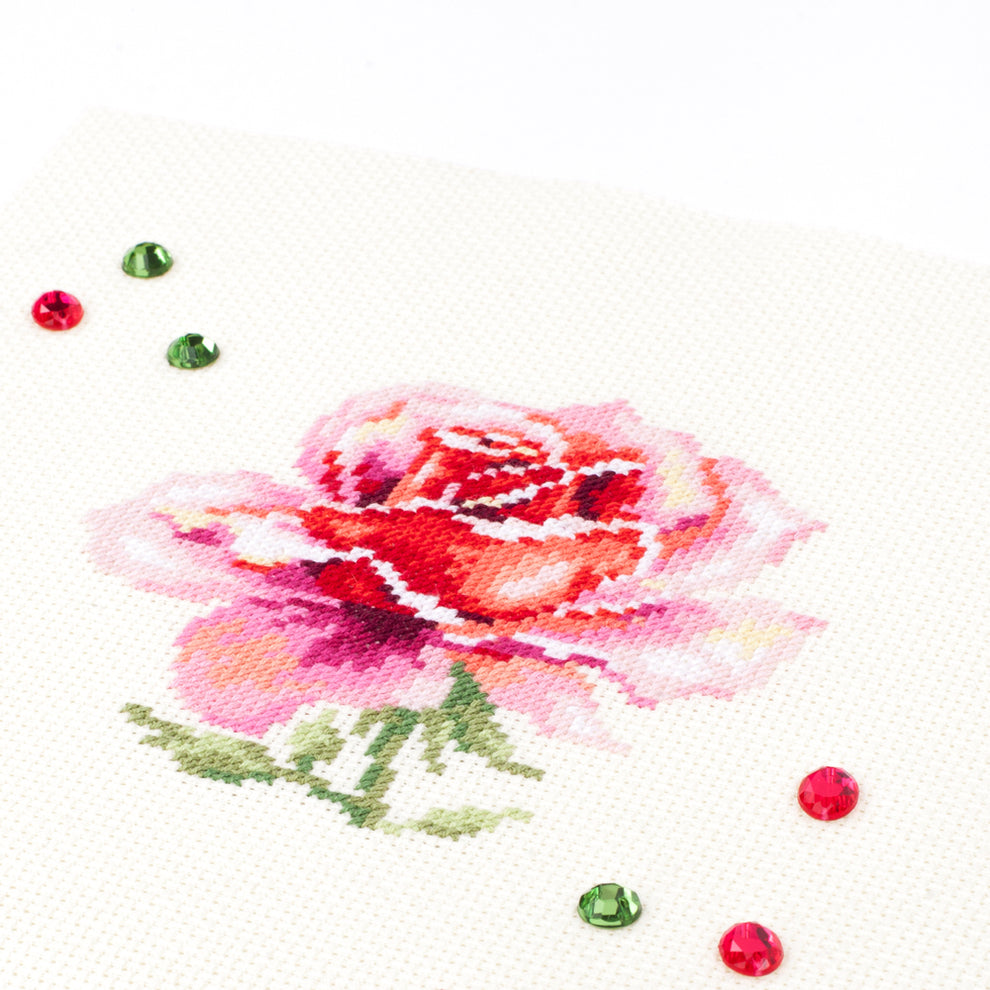 Pink Rose 150-002 Counted Cross-Stitch Kit – Wizardi