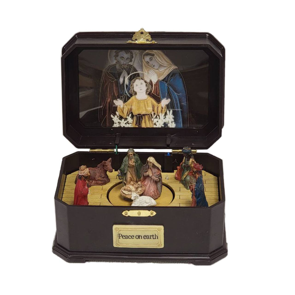 Traditional Nativity Scene Christmas Miniature. Christmas Village F07M ...