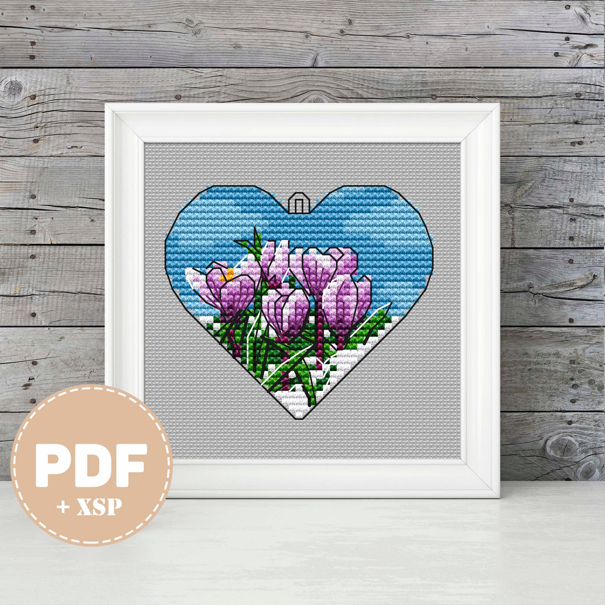 Crocuses - PDF Cross Stitch Pattern — Wizardi