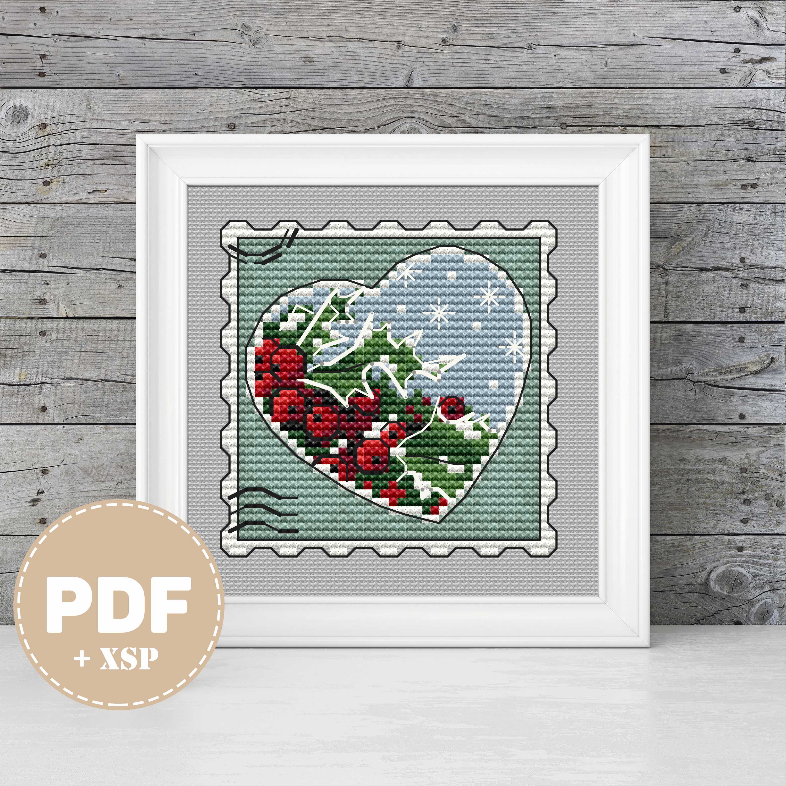 Holly - PDF Cross Stitch Pattern – Wizardi