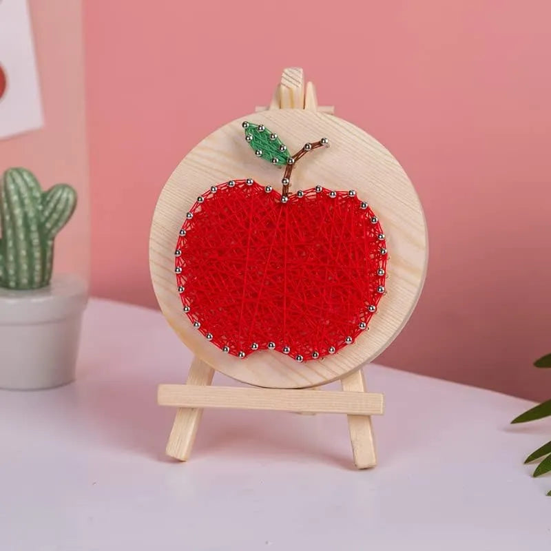 Apple String Art Kit with Stand. Simple Decorative DIY String Art Craf ...