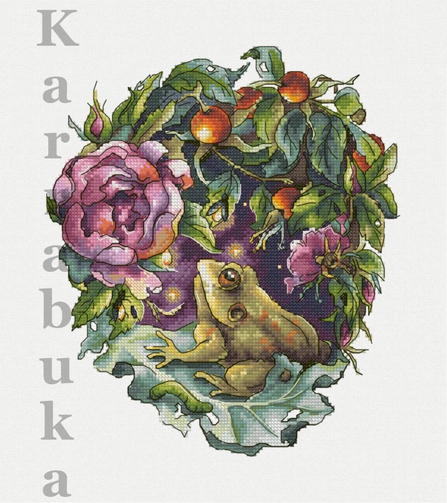 Night Garden - PDF Cross Stitch Pattern – Wizardi