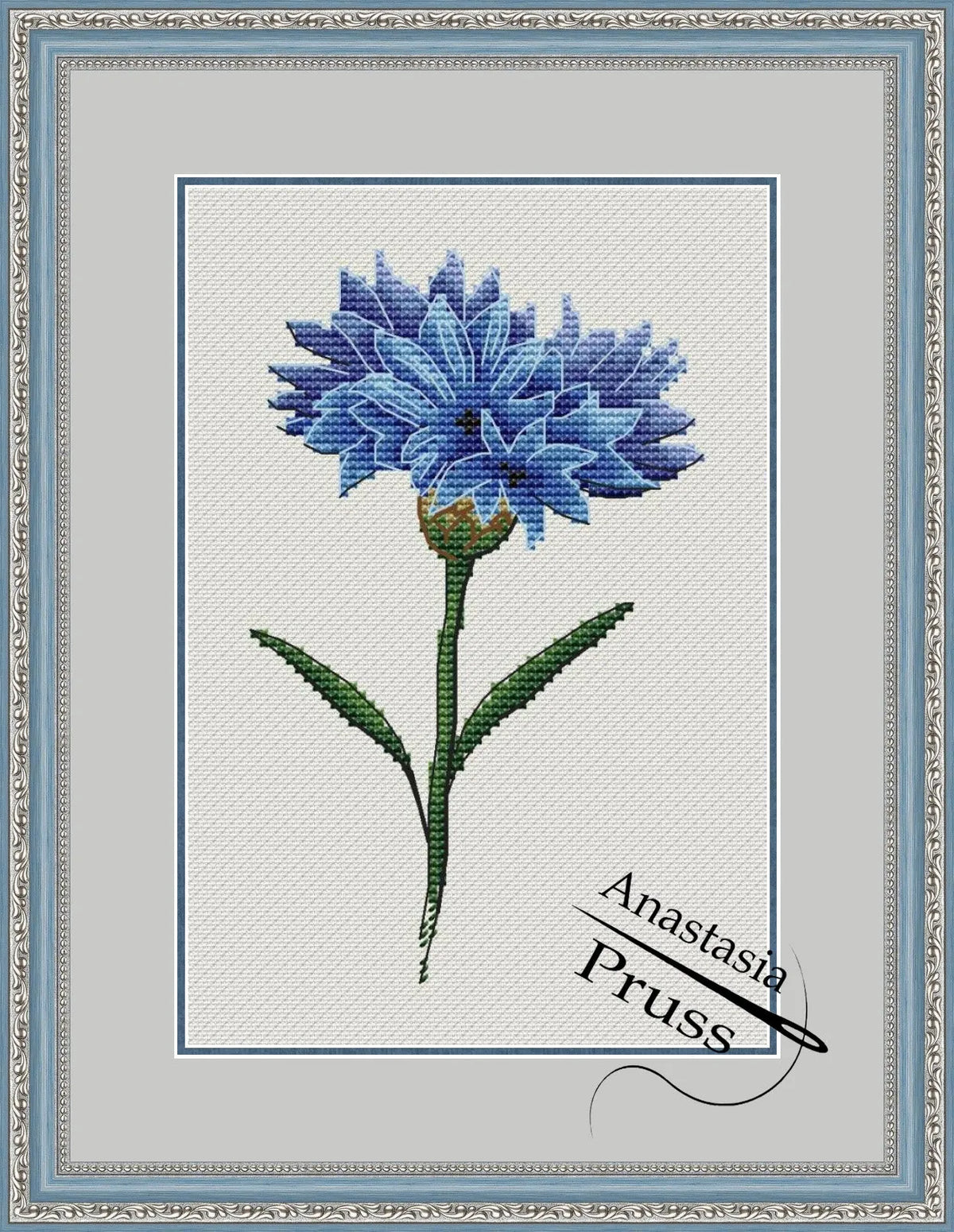 Cornflower - PDF Cross Stitch Pattern — Wizardi