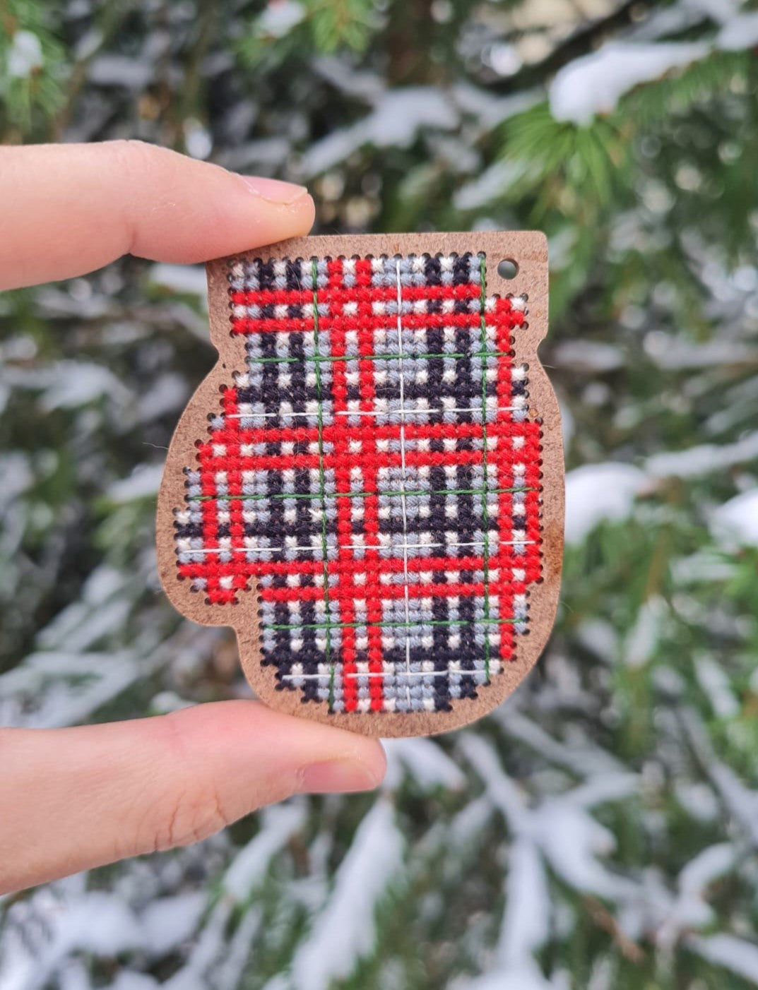 Christmas mitten - PDF Cross Stitch Pattern – Wizardi