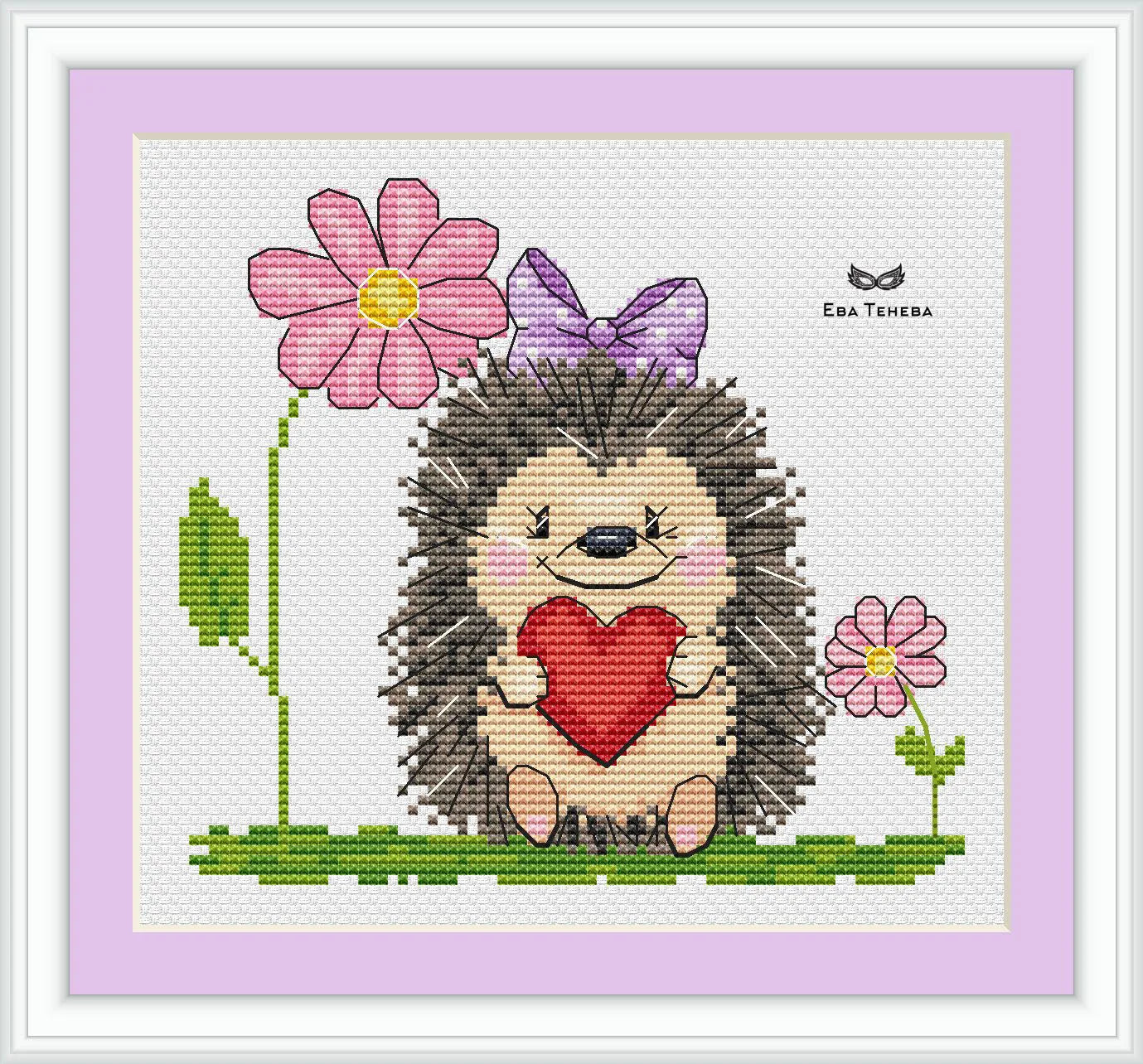 Hedgehog Natasha - Free PDF Cross Stitch Pattern – Wizardi