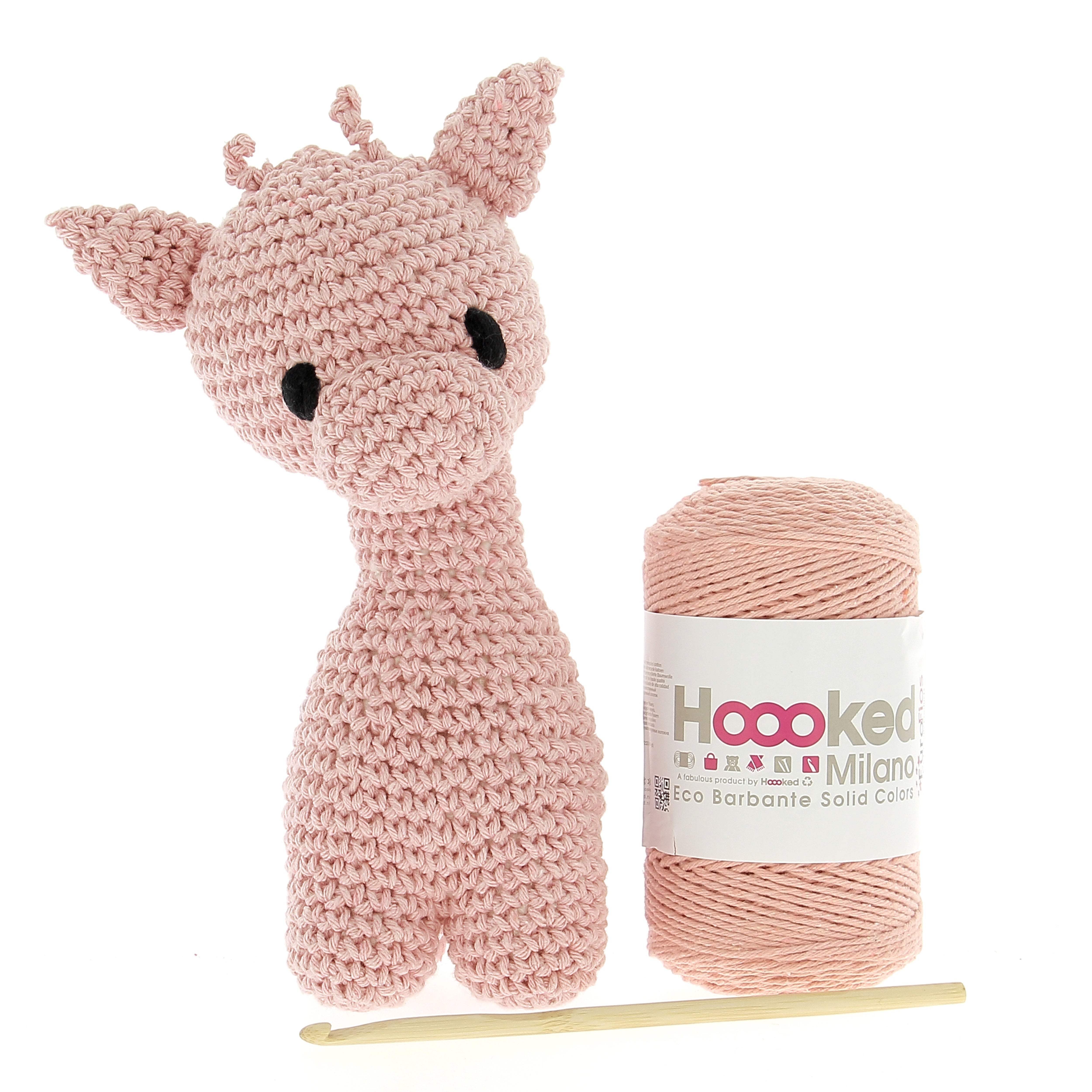 DIY Crochet Kit Giraffe Ziggy Eco Barbante Apricot PAK061-700 – Wizardi