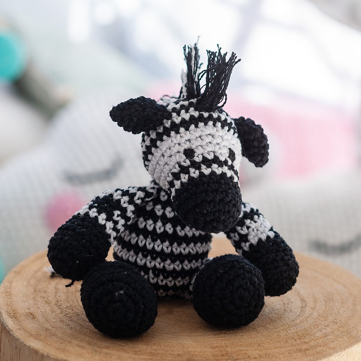 DIY Crochet Kit Zebra Zizi - Noir PAK135 – Wizardi