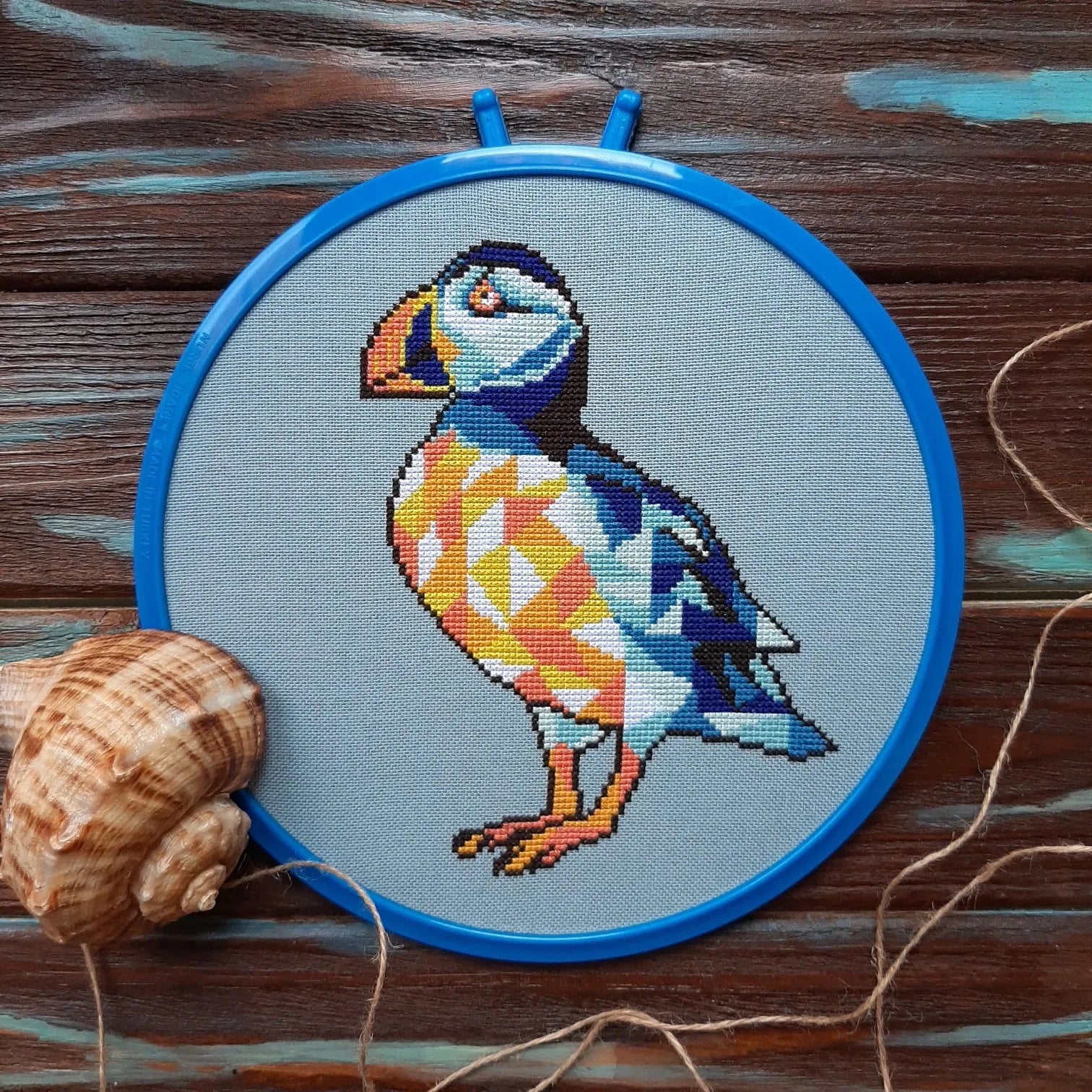 Atlantic puffin - PDF Cross Stitch Pattern – Wizardi