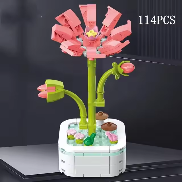 Gesang Flower Rosaceae Building Brick Potted Flower F07M9-8(103)-A8 ...