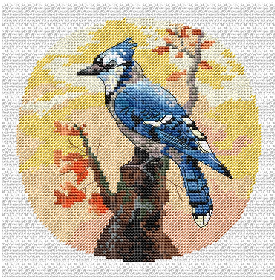 Bluejay - PDF Cross Stitch Pattern – Wizardi