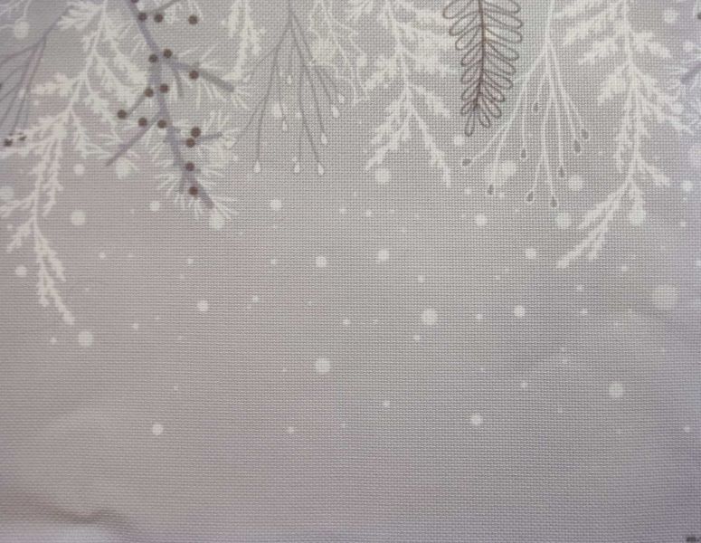 Snowy Pine Designer Printed AIDA Fabric. Canvas for embroidery with an ...