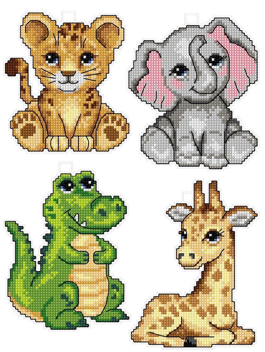 "Cute Animals" 121CS Counted Cross-Stitch Kit — Wizardi