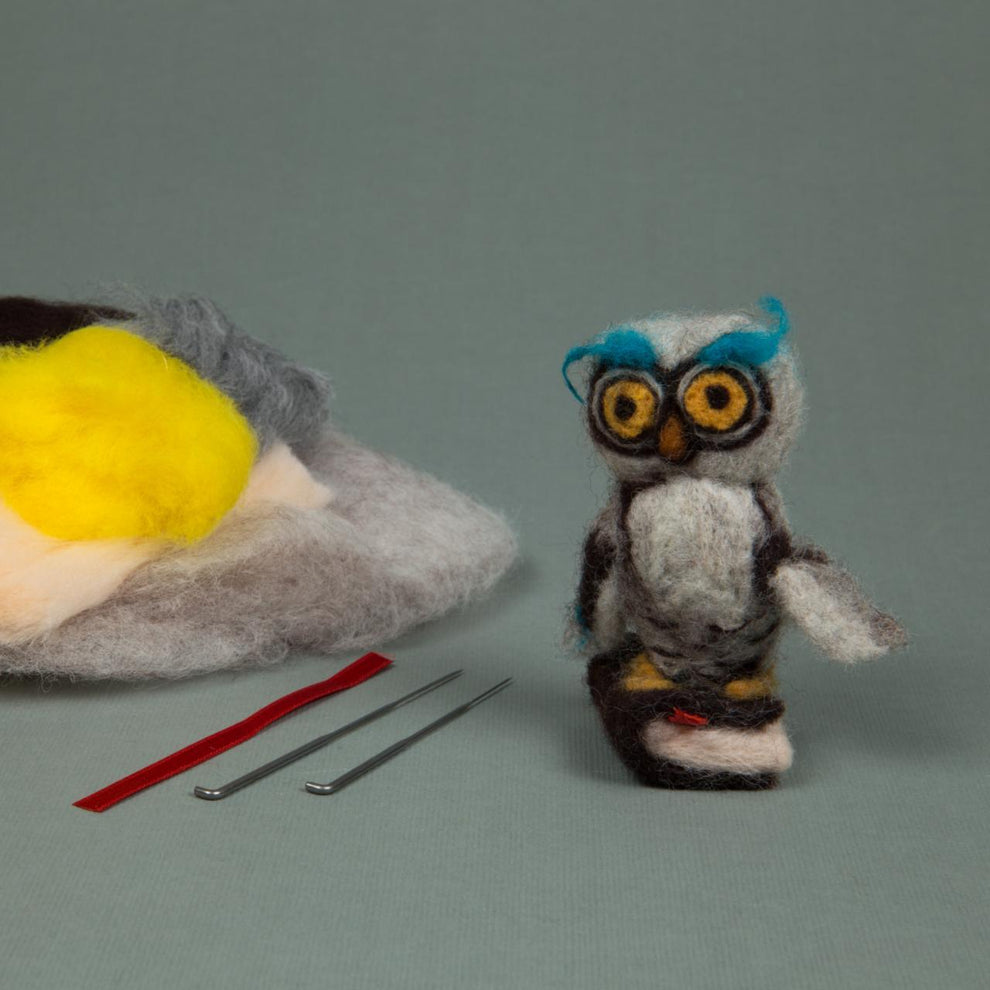 Felting kit Wise owl V-23C – Wizardi