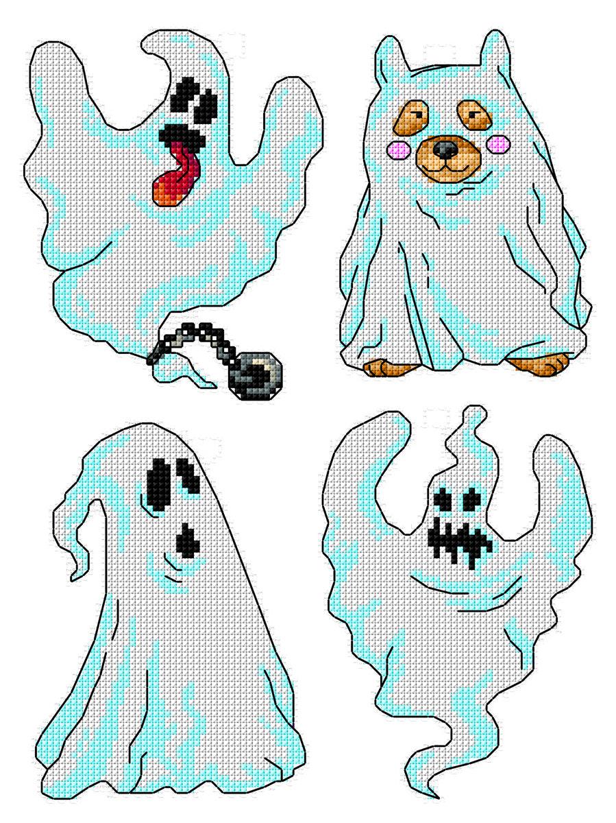 Ghosts 144CS Counted Cross-Stitch Kit — Wizardi
