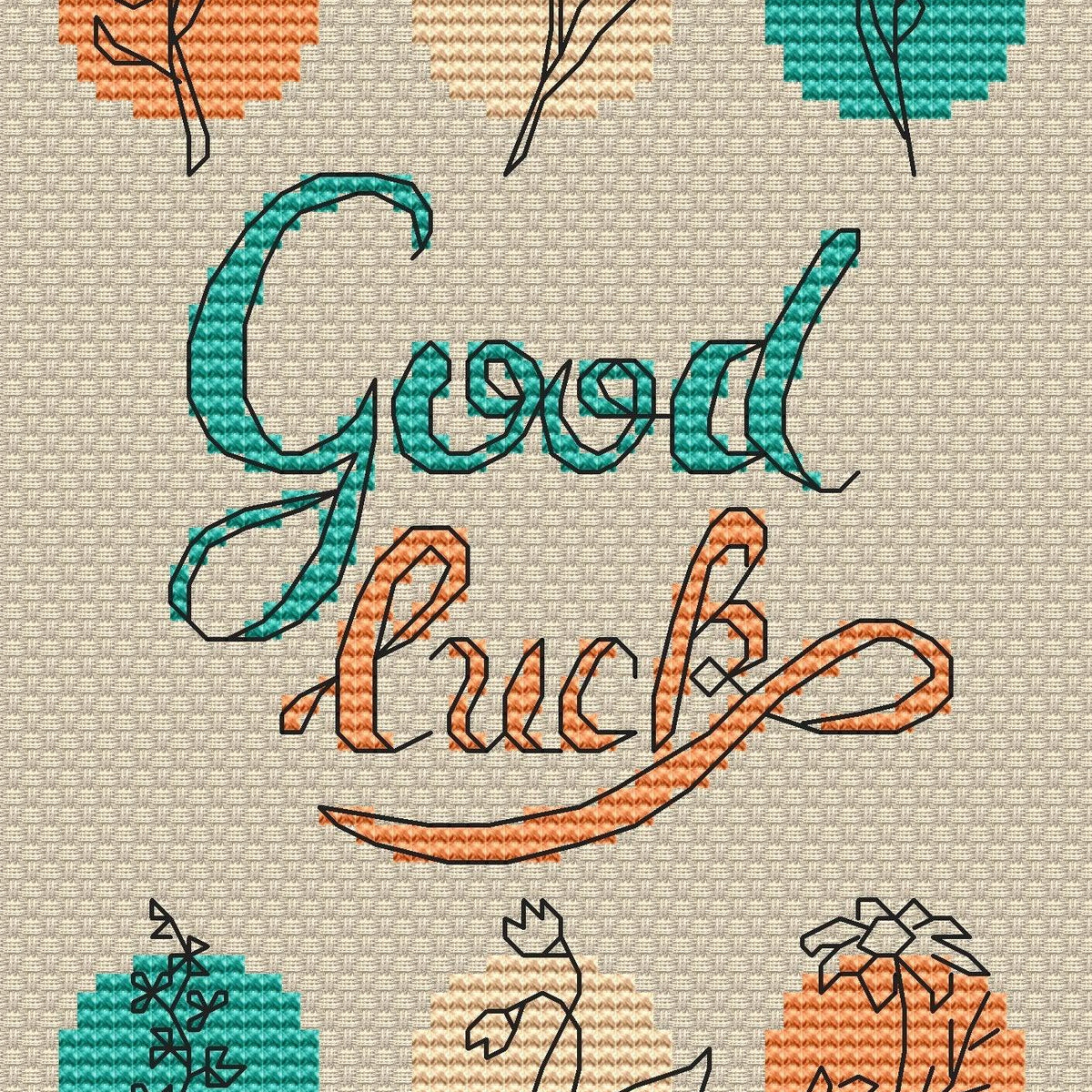 Good Luck - PDF Cross Stitch Pattern — Wizardi