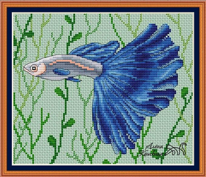 Guppy - PDF Cross Stitch Pattern – Wizardi
