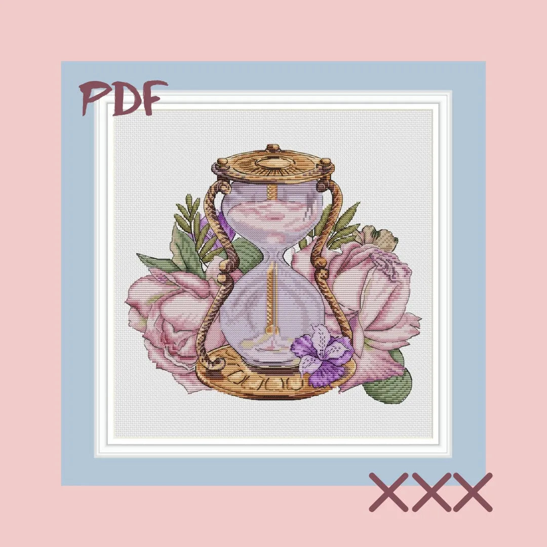Hourglass - PDF Cross Stitch Pattern — Wizardi