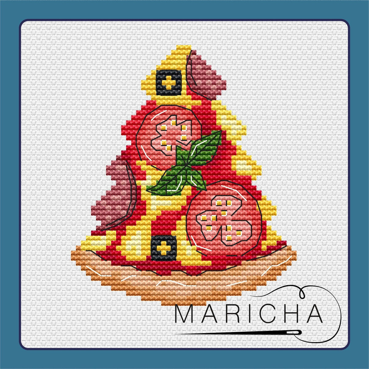 Pizza - PDF Cross Stitch Pattern — Wizardi