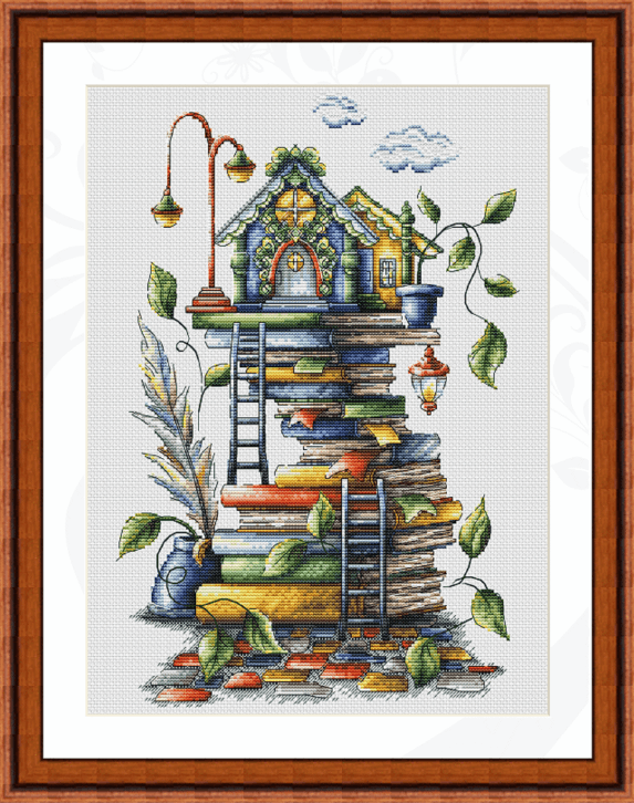 Reading Hut - PDF Cross Stitch Pattern – Wizardi