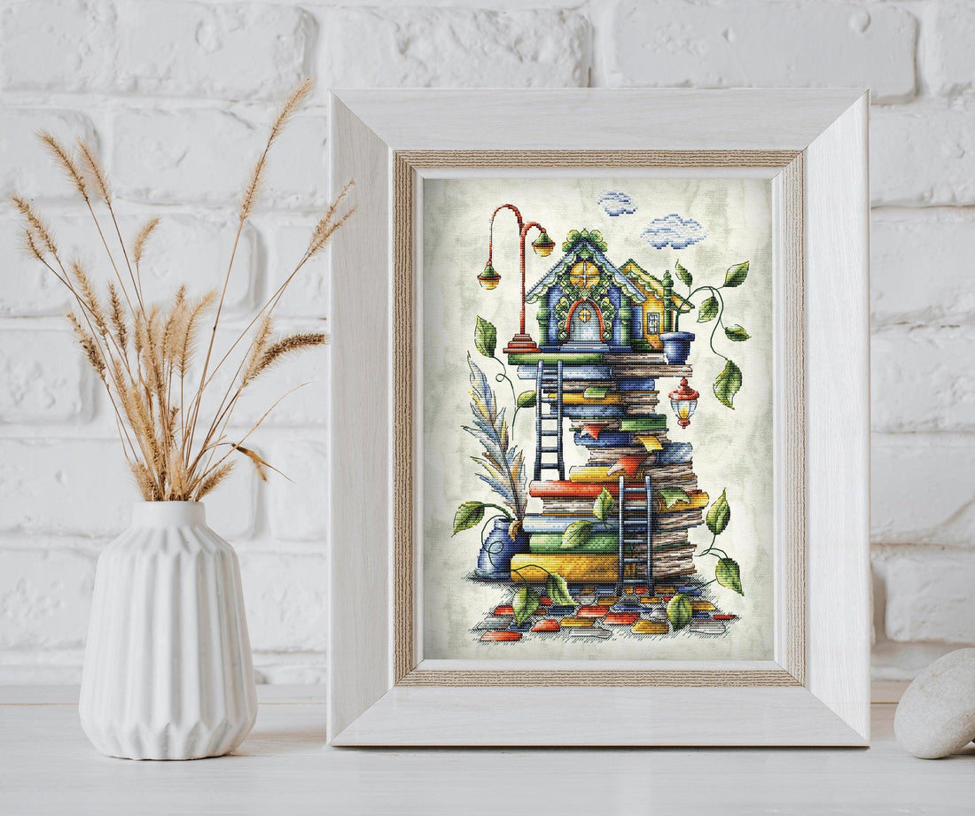 Reading Hut - PDF Cross Stitch Pattern – Wizardi