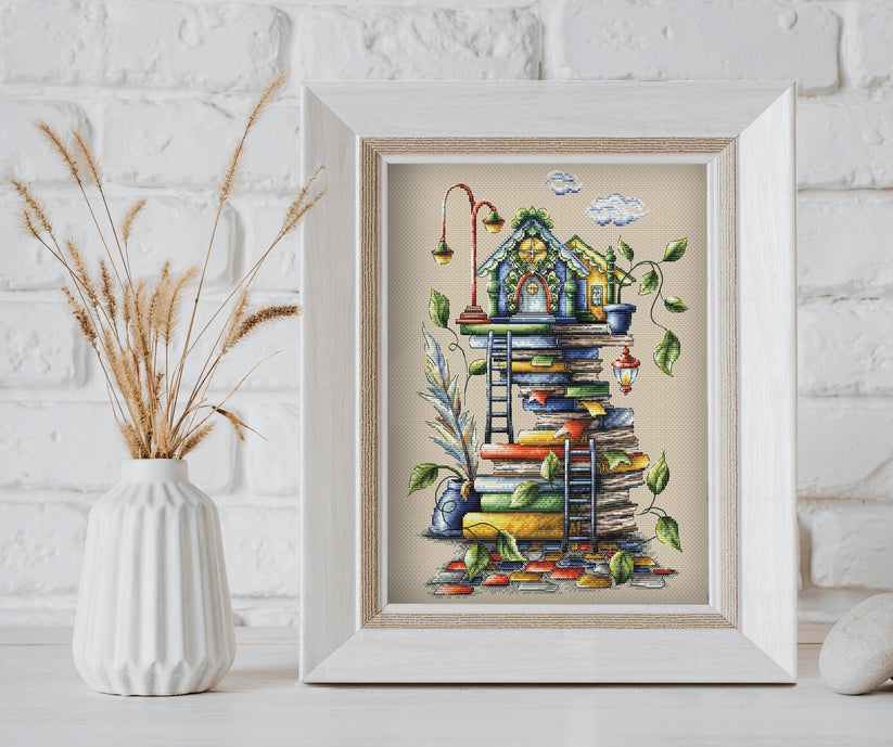 Reading Hut - PDF Cross Stitch Pattern – Wizardi