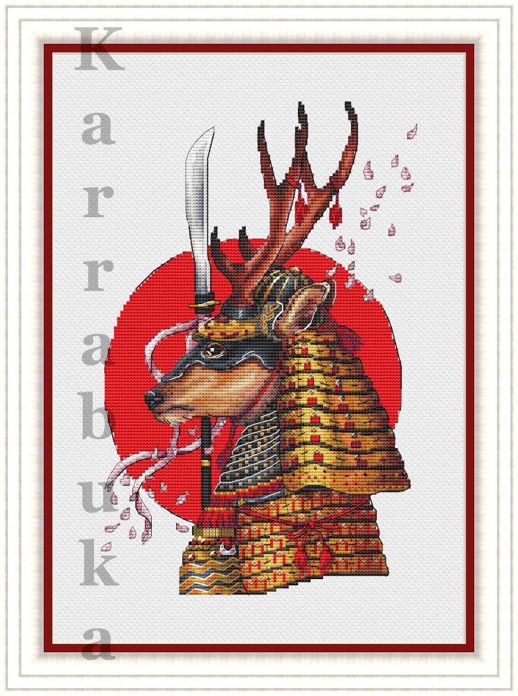 Samurai - PDF Cross Stitch Pattern – Wizardi