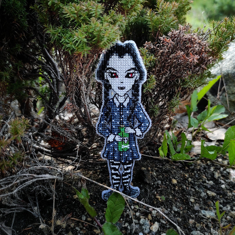 The Addams Family: Wednesday - PDF Cross Stitch Pattern – Wizardi