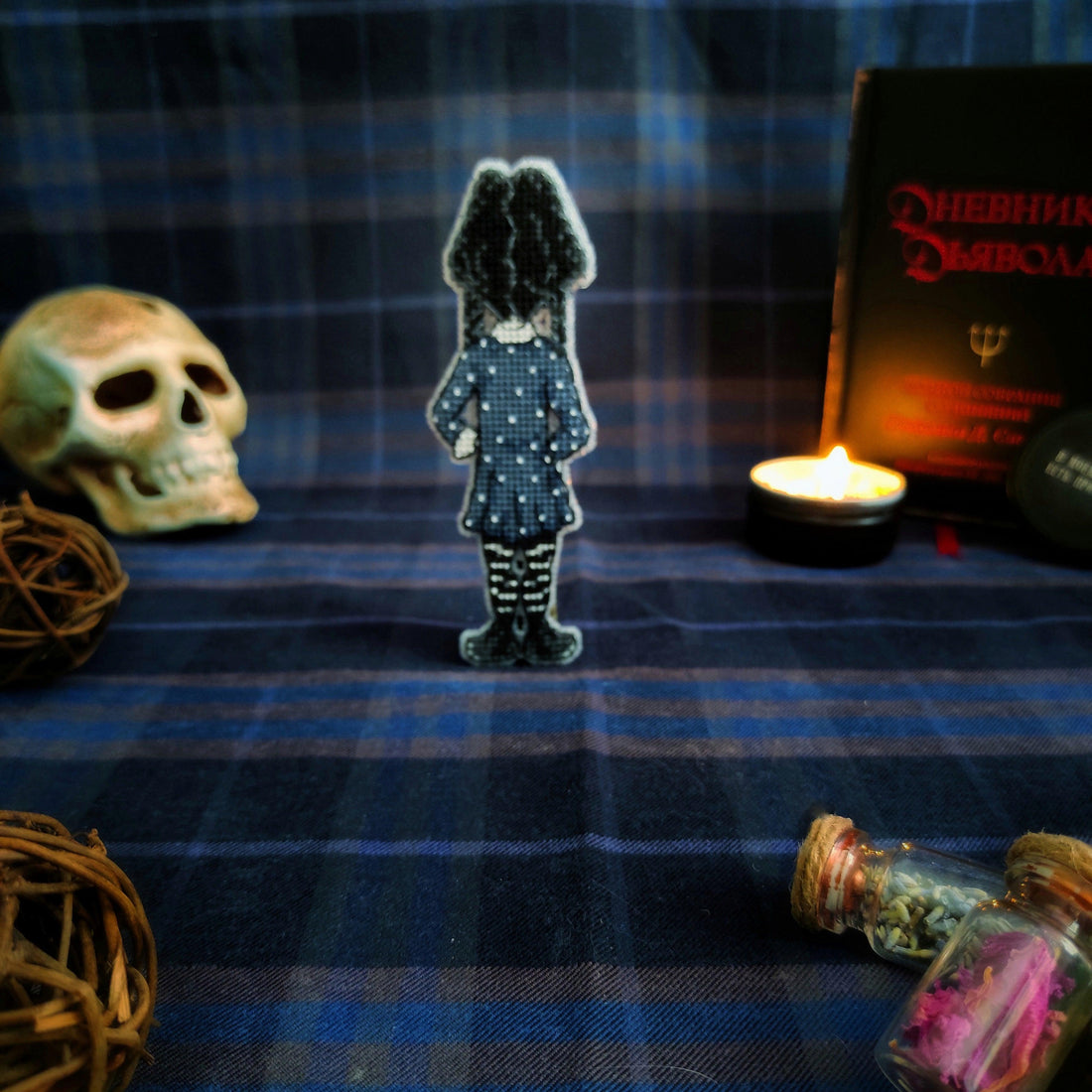 The Addams Family: Wednesday - PDF Cross Stitch Pattern – Wizardi