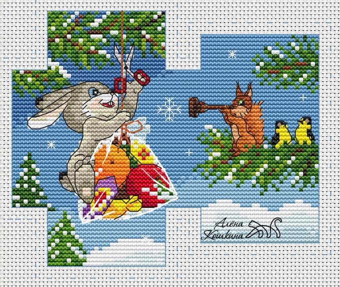 Zarubin Little Rabbit - PDF Cross Stitch Pattern – Wizardi