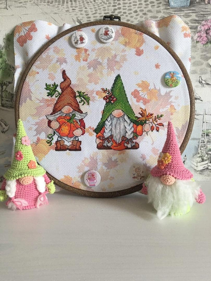 Autumn Dwarfs - PDF Cross Stitch Pattern — Wizardi
