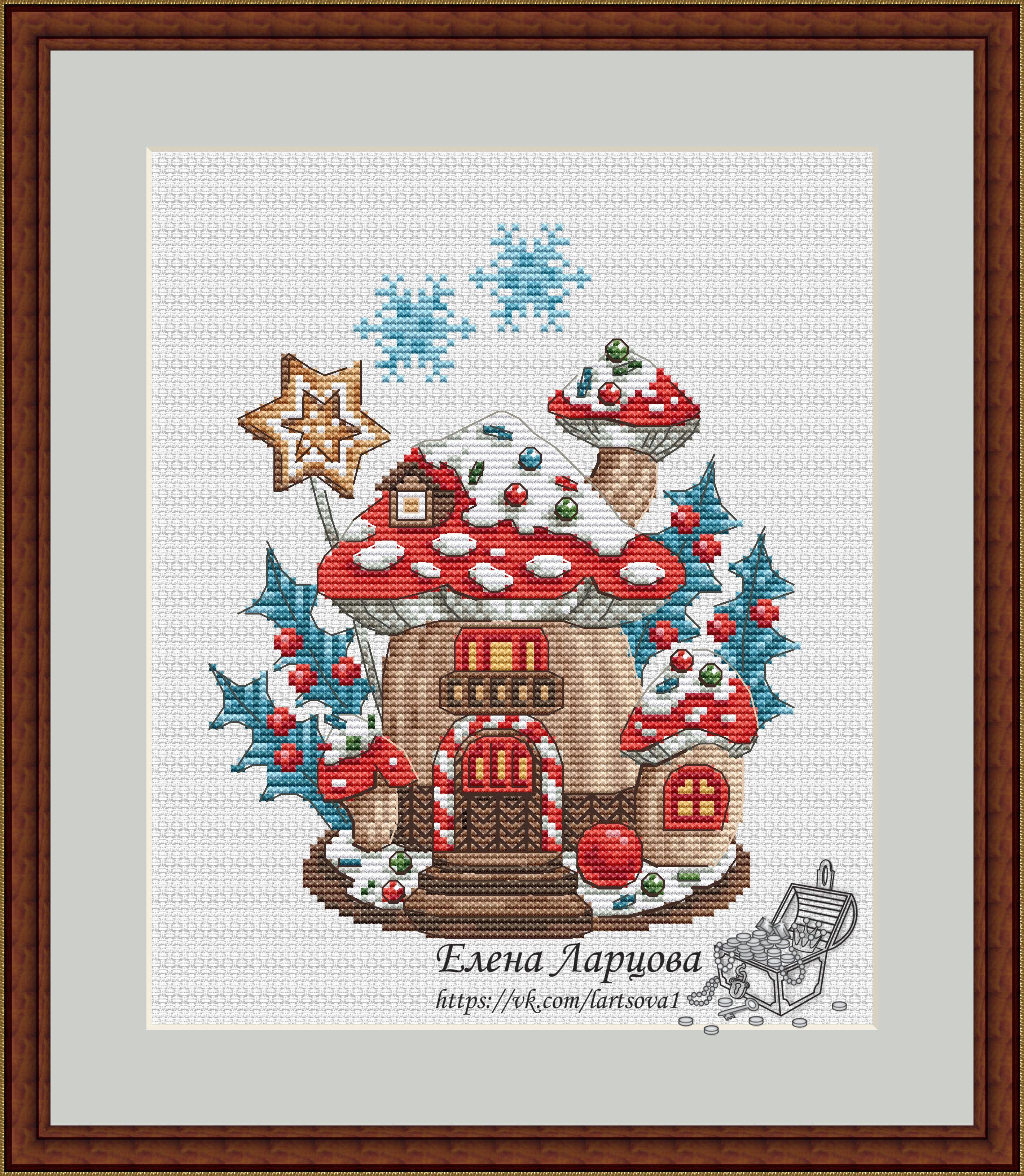 Dwarf House - PDF Cross Stitch Pattern – Wizardi