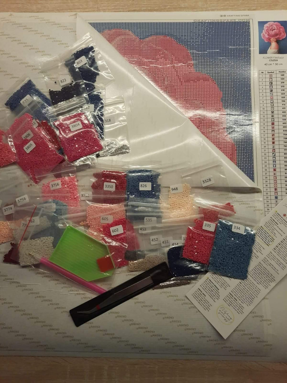 Fairy with Kitten CS2496 15.7 x 15.7 inches Crafting Spark Diamond Pai ...