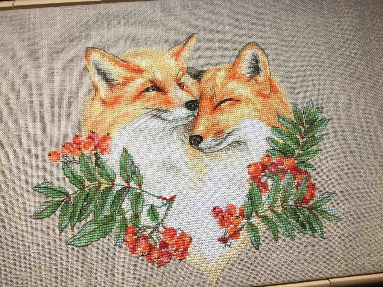 Foxes. Love & Loyalty - PDF Cross Stitch Pattern – Wizardi