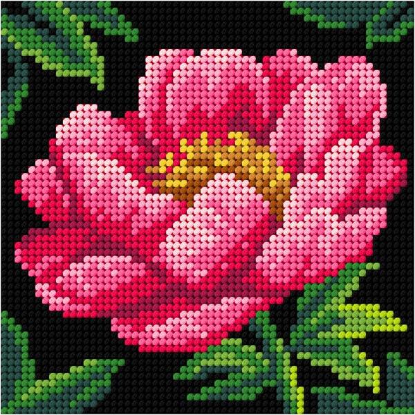 Gobelin canvas for halfstitch without yarn Flowers Bells – Wizardi