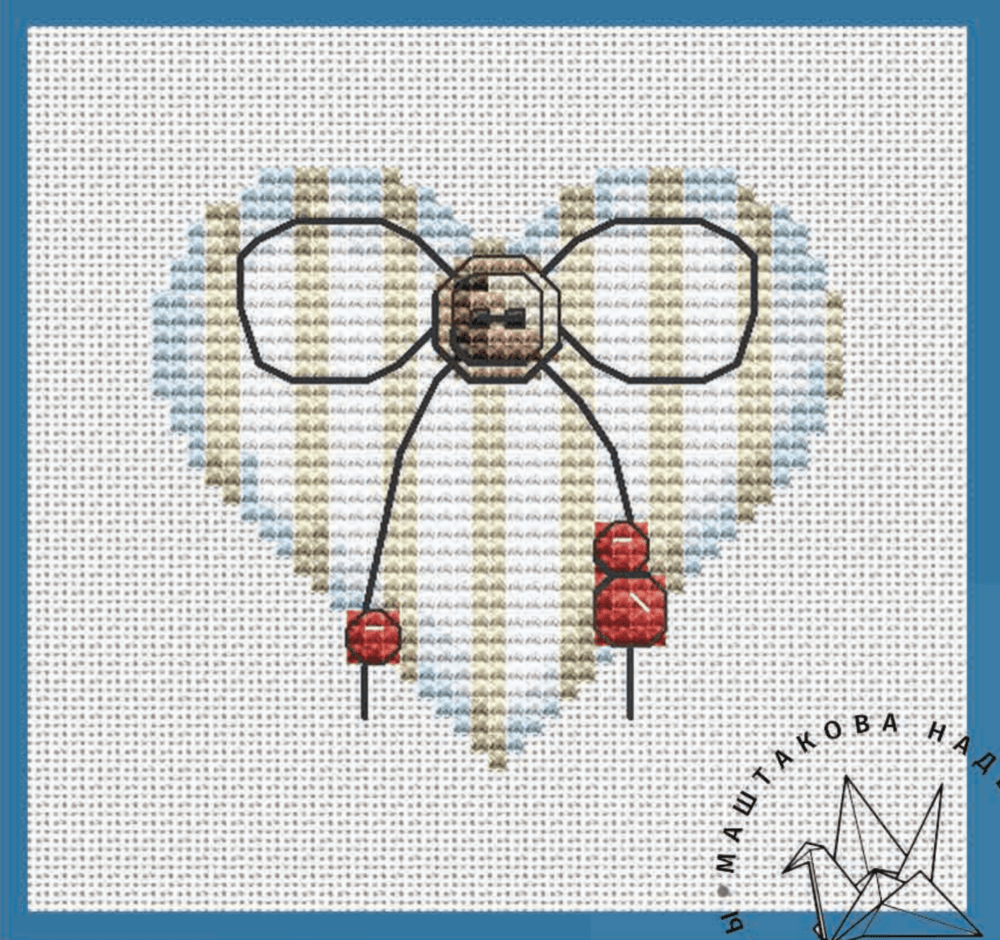 Heart Shabby Chic - PDF Cross Stitch Pattern – Wizardi