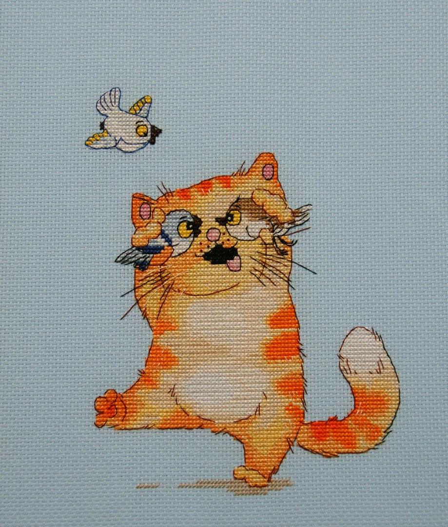 Red Mischief-Maker - PDF Counted Cross Stitch Pattern – Wizardi