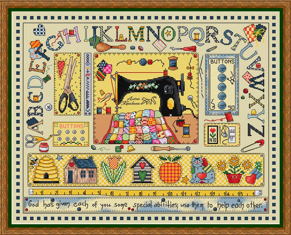 Sampler Koko - PDF Cross Stitch Pattern — Wizardi