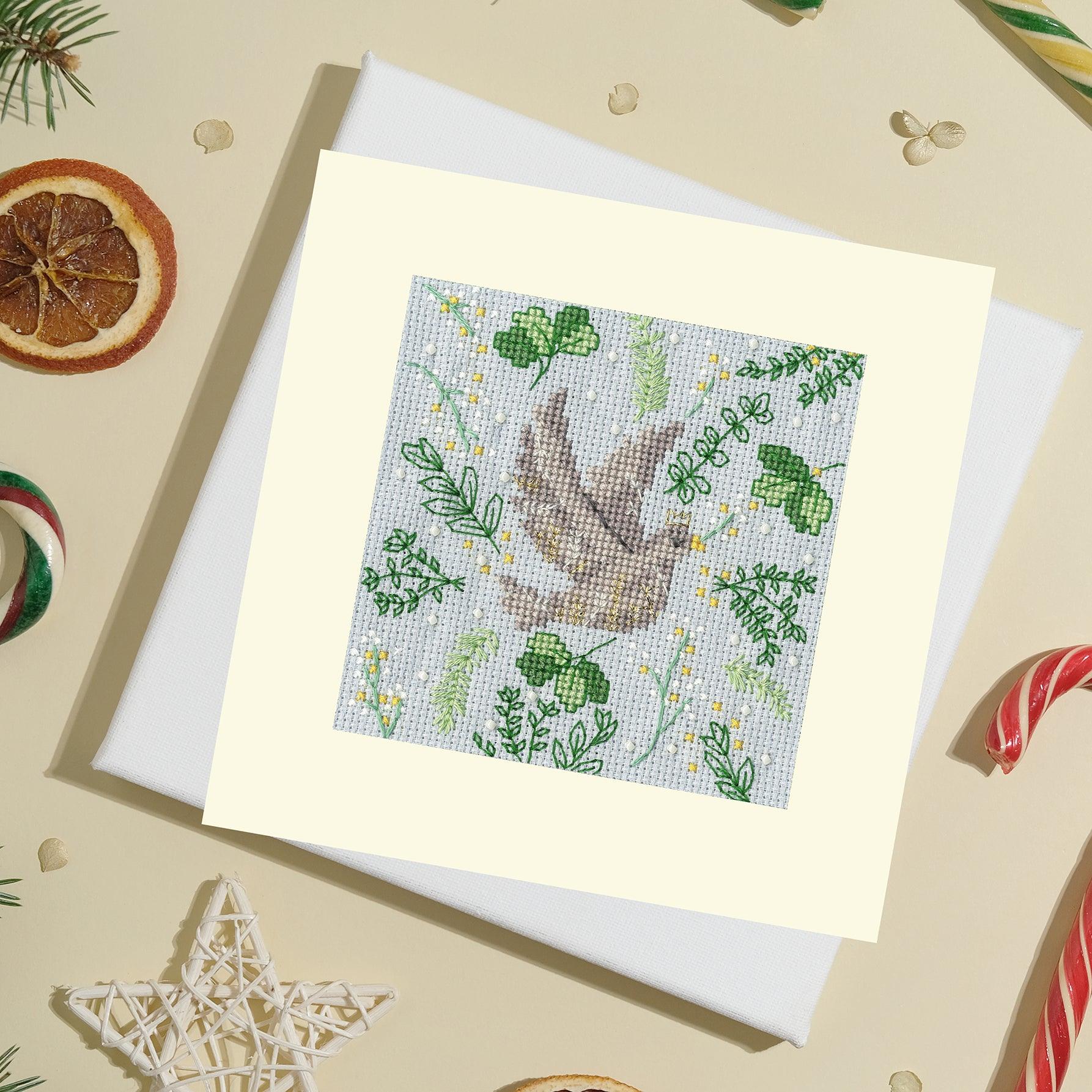 Scandi Dove Kit XMAS60 Counted Cross Stitch Kit – Wizardi