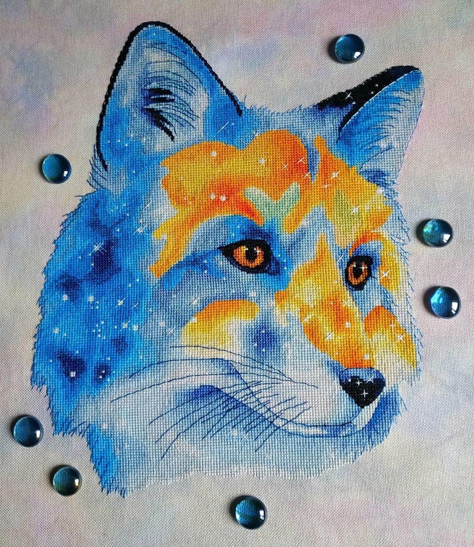 Space Fox - PDF Counted Cross Stitch Pattern – Wizardi