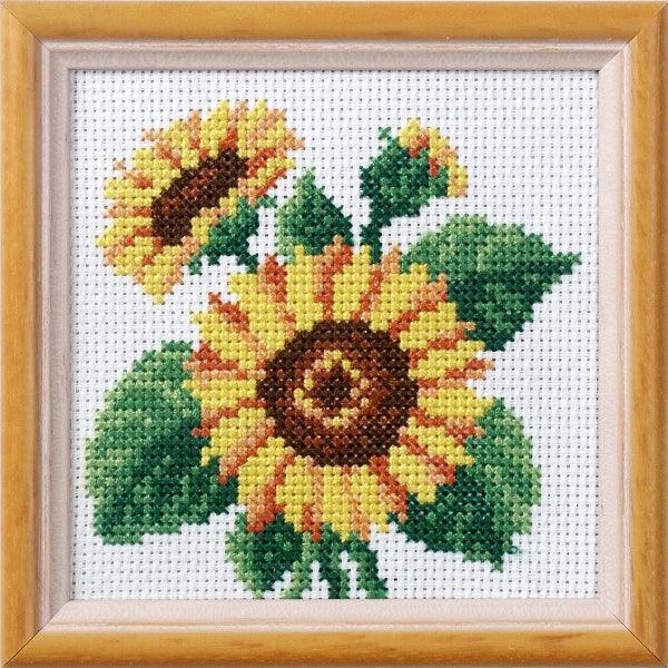 Stamped Cross stitch kit "Sunflowers" 7512 – Wizardi